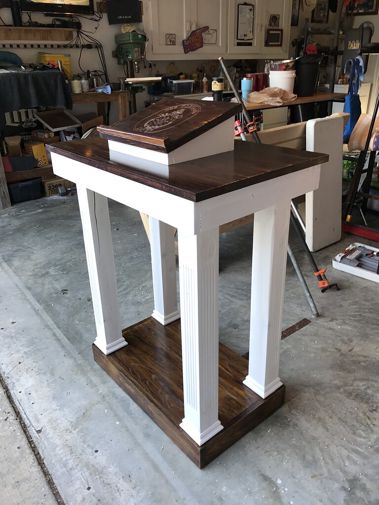 Keel plate display podium - Projects - Easel Community Forum