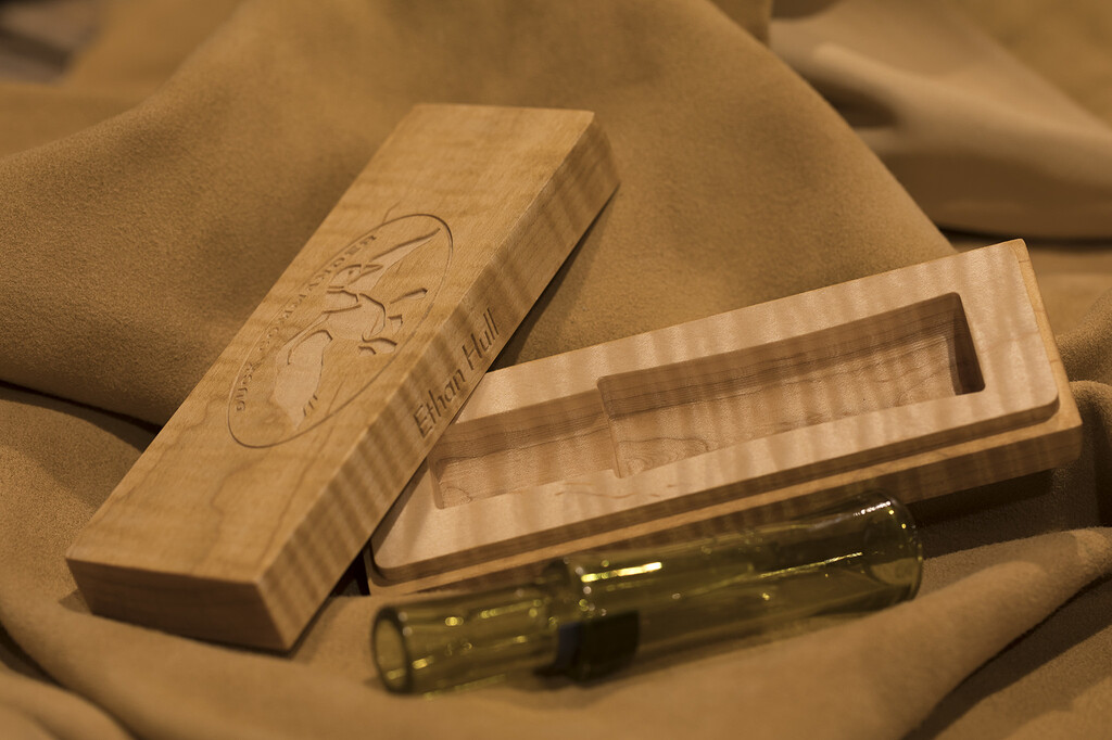 My first real project , a personalized duck call box - Projects - Easel ...