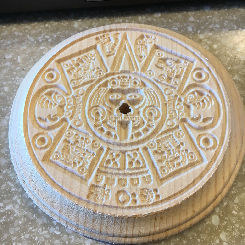 Small aztec sunstone clock face - Projects - Easel Community Forum