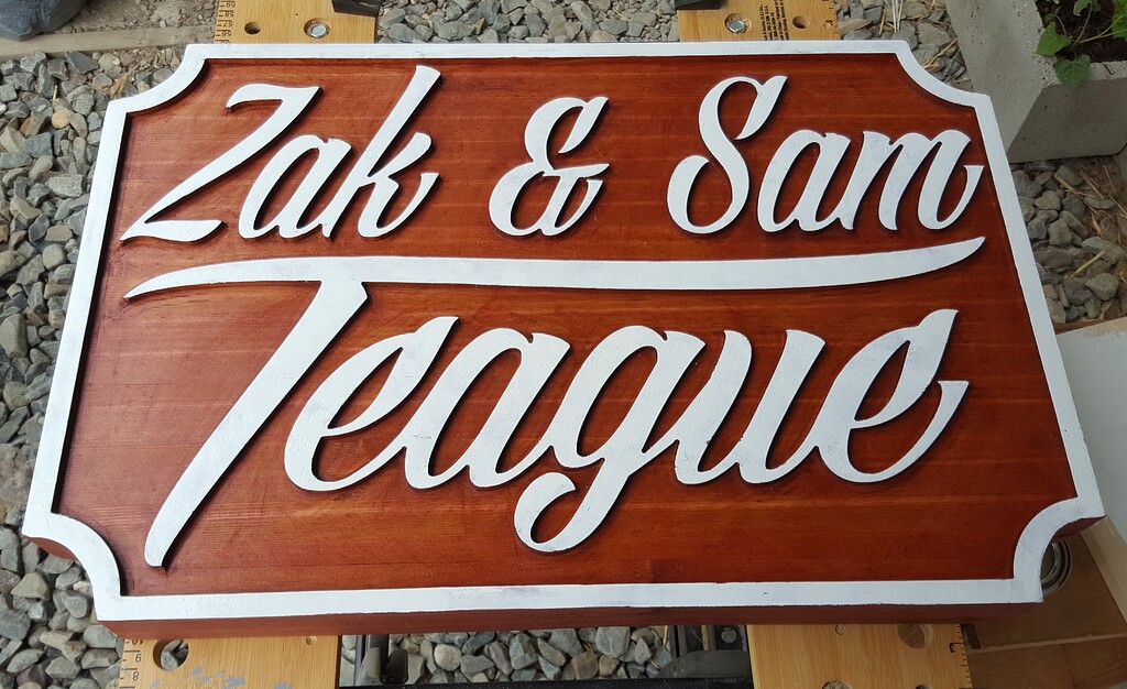 My first cedar sign - Projects - Easel Community Forum